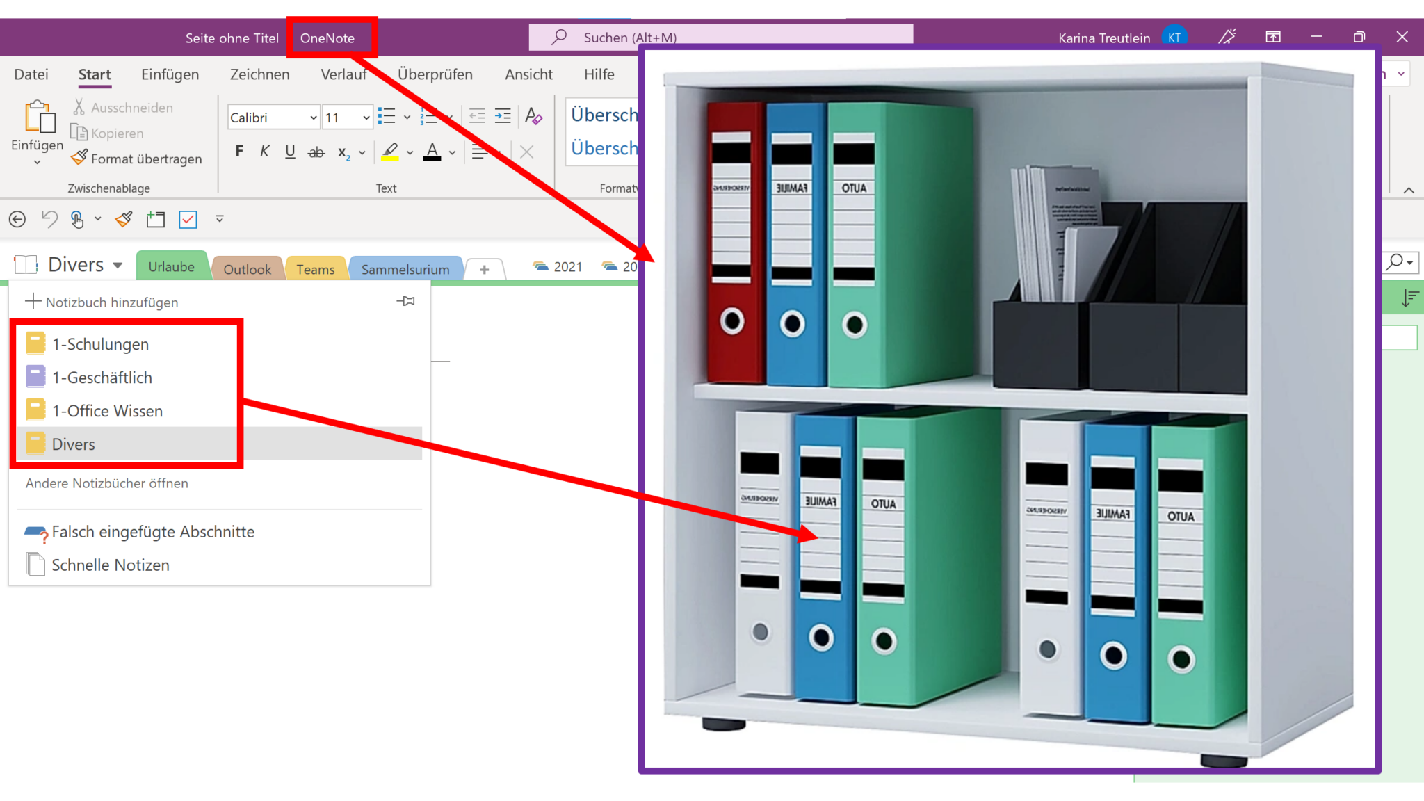 OneNote Anleitung | Treutlein Seminare