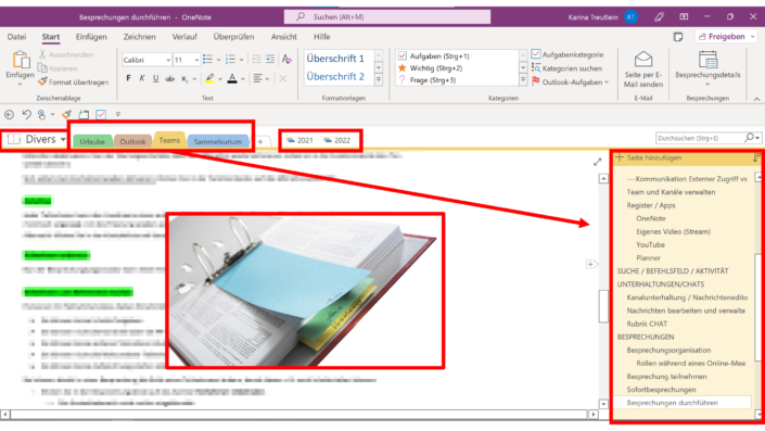 Neues OneNote Notizbuch erstellen | Treutlein Seminare