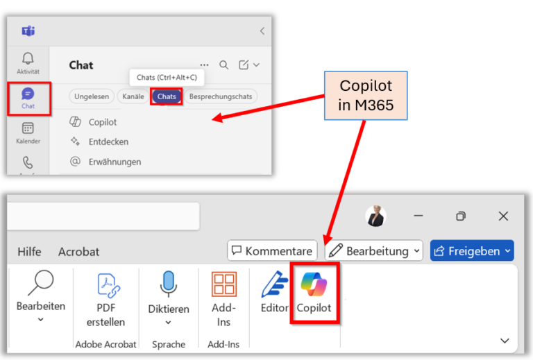 Microsoft Copilot vs. Copilot für Microsoft 365 - Unterschiede
